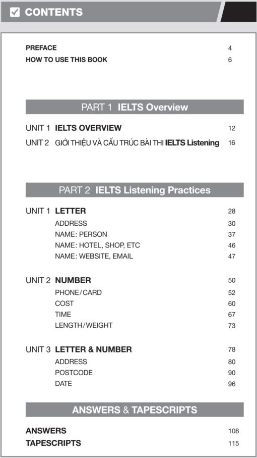Perfect ielts listening dictation vol 1 - Sách luyện nghe IELTS