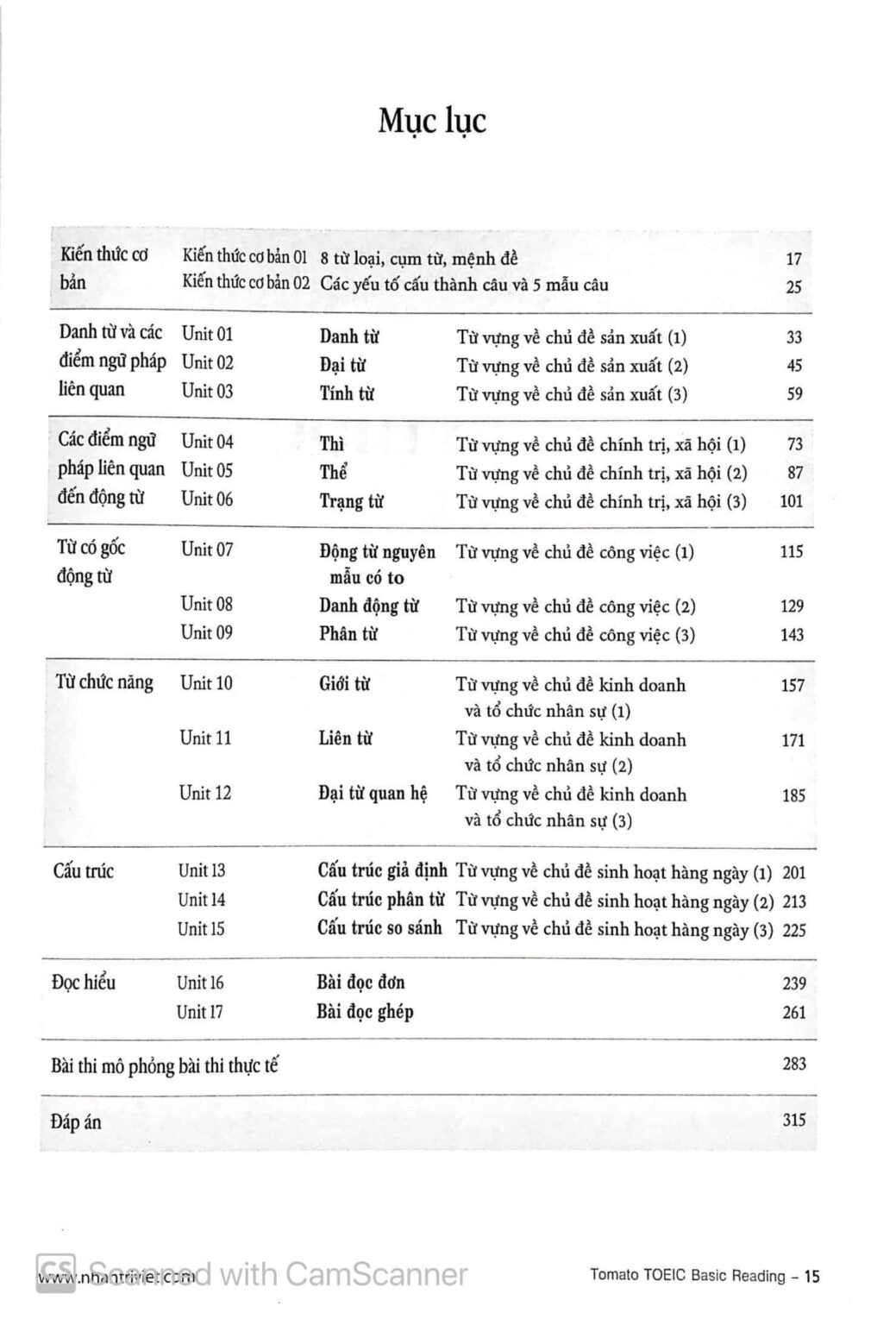 Tomato toeic basic reading - sách luyện đọc toeic 300+