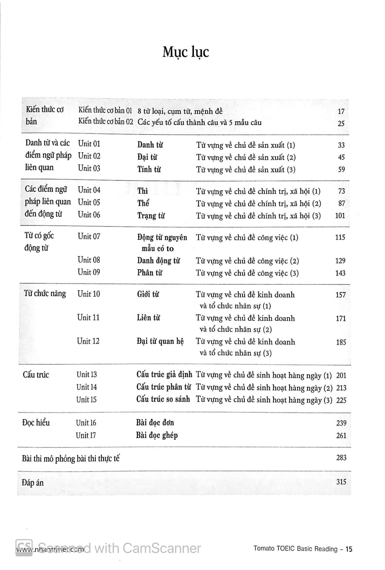 Tomato toeic basic reading - sách luyện đọc toeic 300+